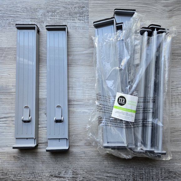 Storage & Organization | Set Of 8 Gray Plastic Asjustable Drawer ...